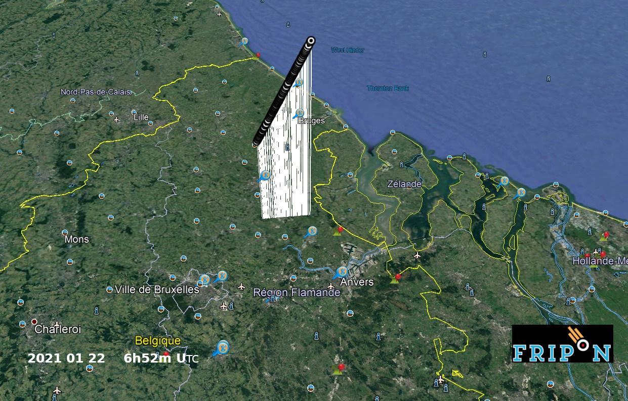 Fireball of 2021 January 22 above Belgium | eMetN Meteor Journal