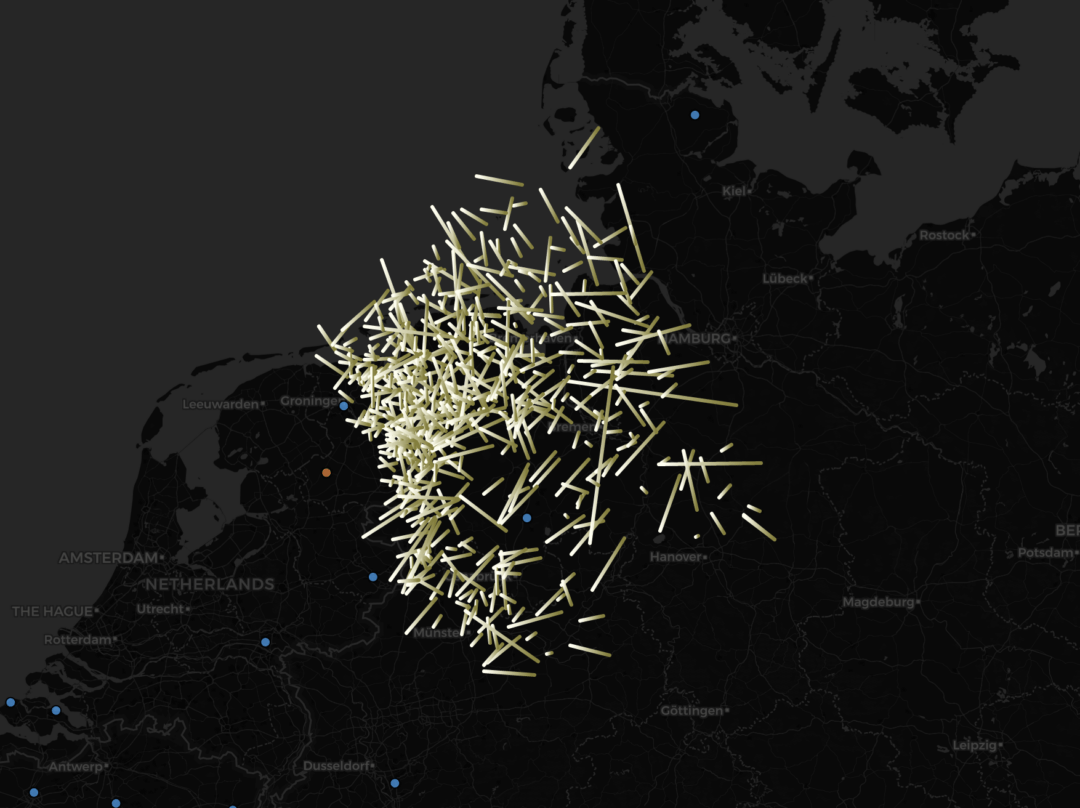 Visualizing meteor ground tracks on the meteor map | eMetN Meteor Journal